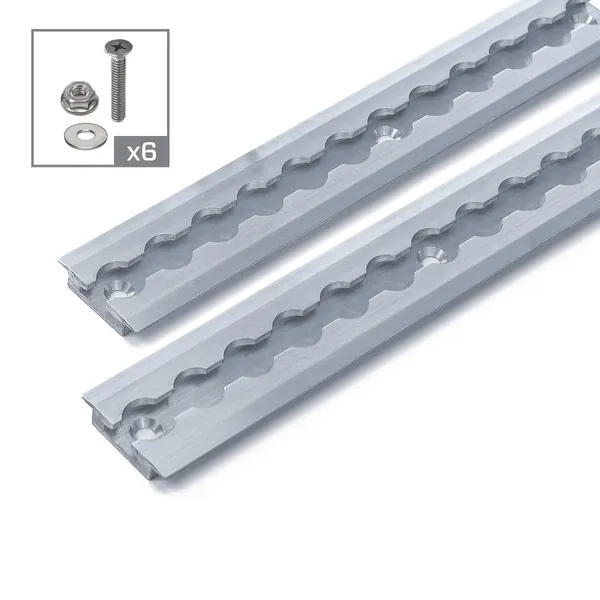 1' VersaTie Recess-Mounted Track Kit with Flanged Edge (Series 4 ...